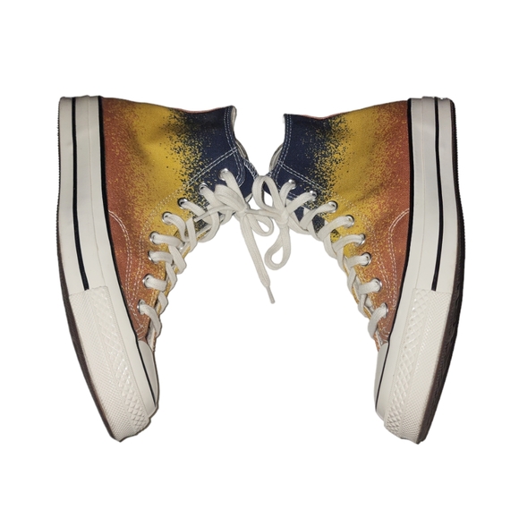 Converse | Shoes | Converse Mens Chuck 7 Hi Scatter Dye Canvas Sneaker ...